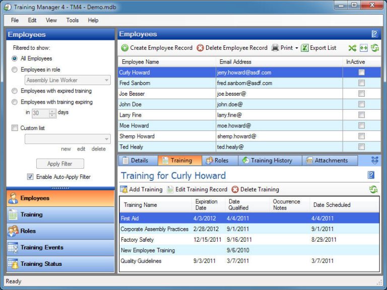 Review of Training Management Software System - Harrington