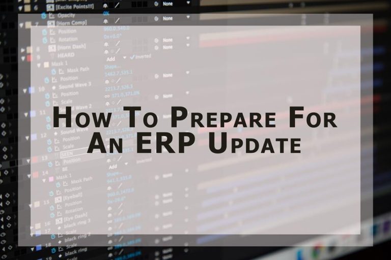 How To Prepare For An ERP Update
